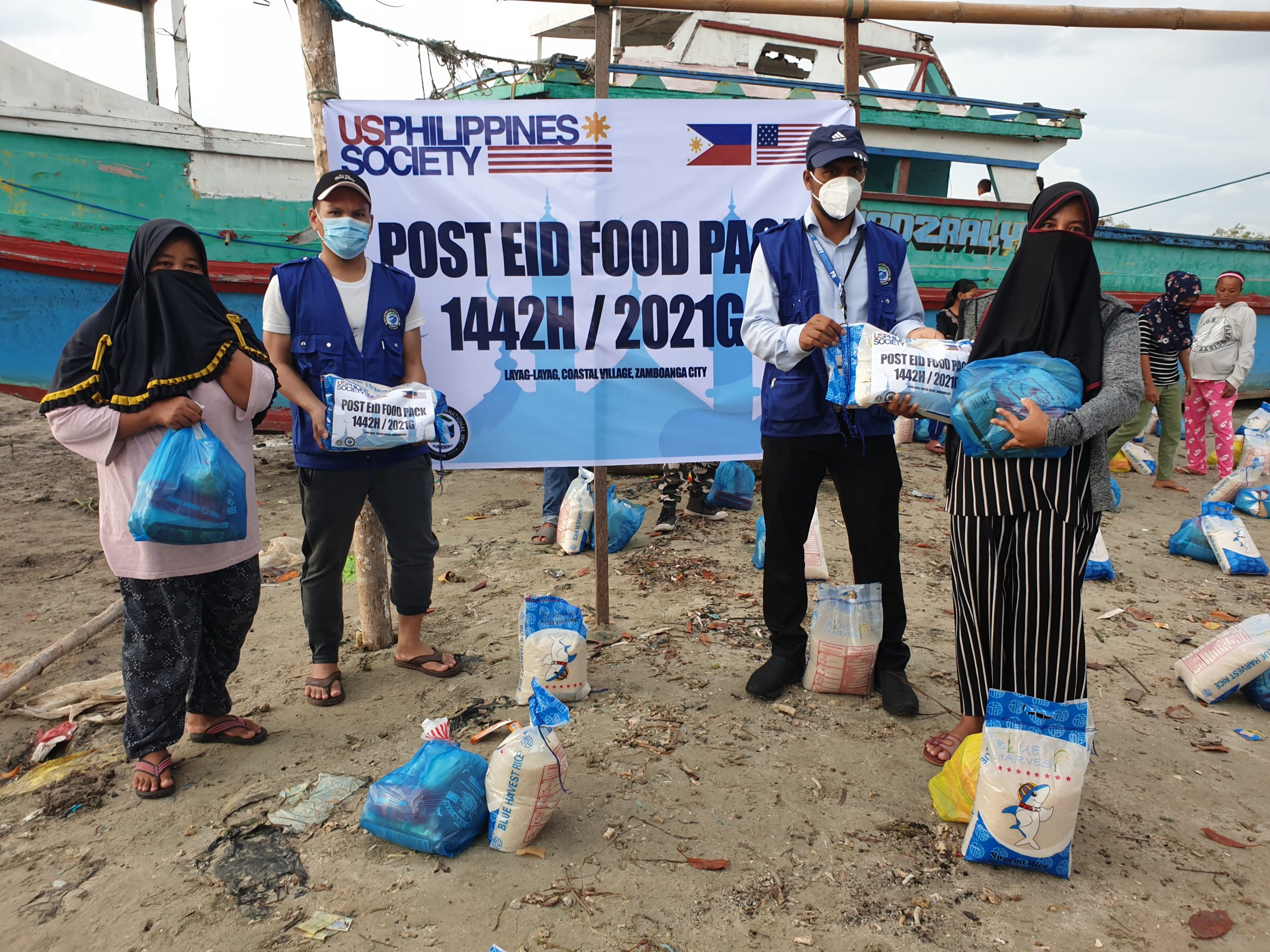 Thanks for your Support! Southern PH Coastal Village Receive Food Packs ...