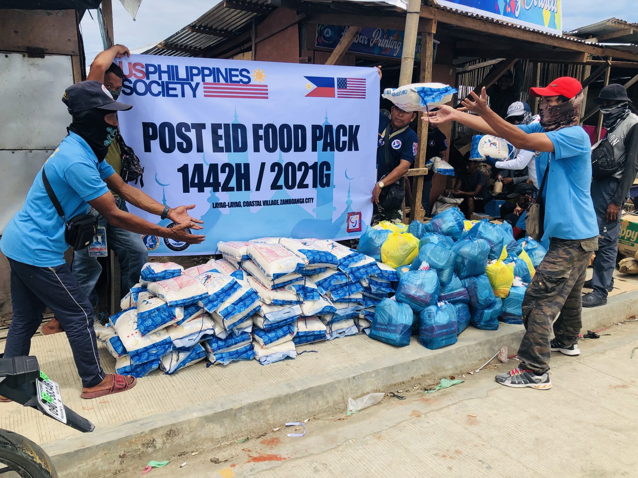 Thanks for your Support! Southern PH Coastal Village Receive Food Packs ...