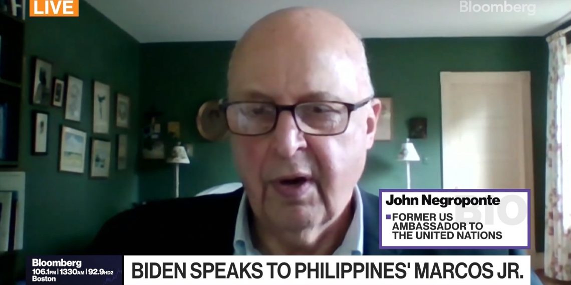 Bloomberg Interview: Amb John Negroponte on the Philippine Presidential ...